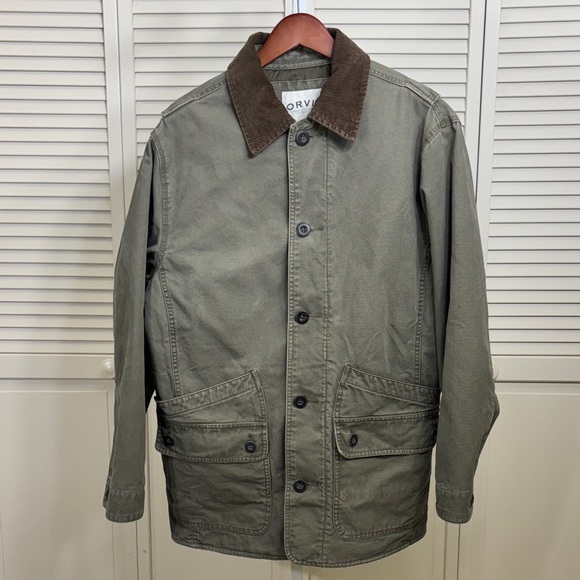 Orvis | Jackets & Coats | Orvis Mens Olive Barn Jacket With Chocolate ...